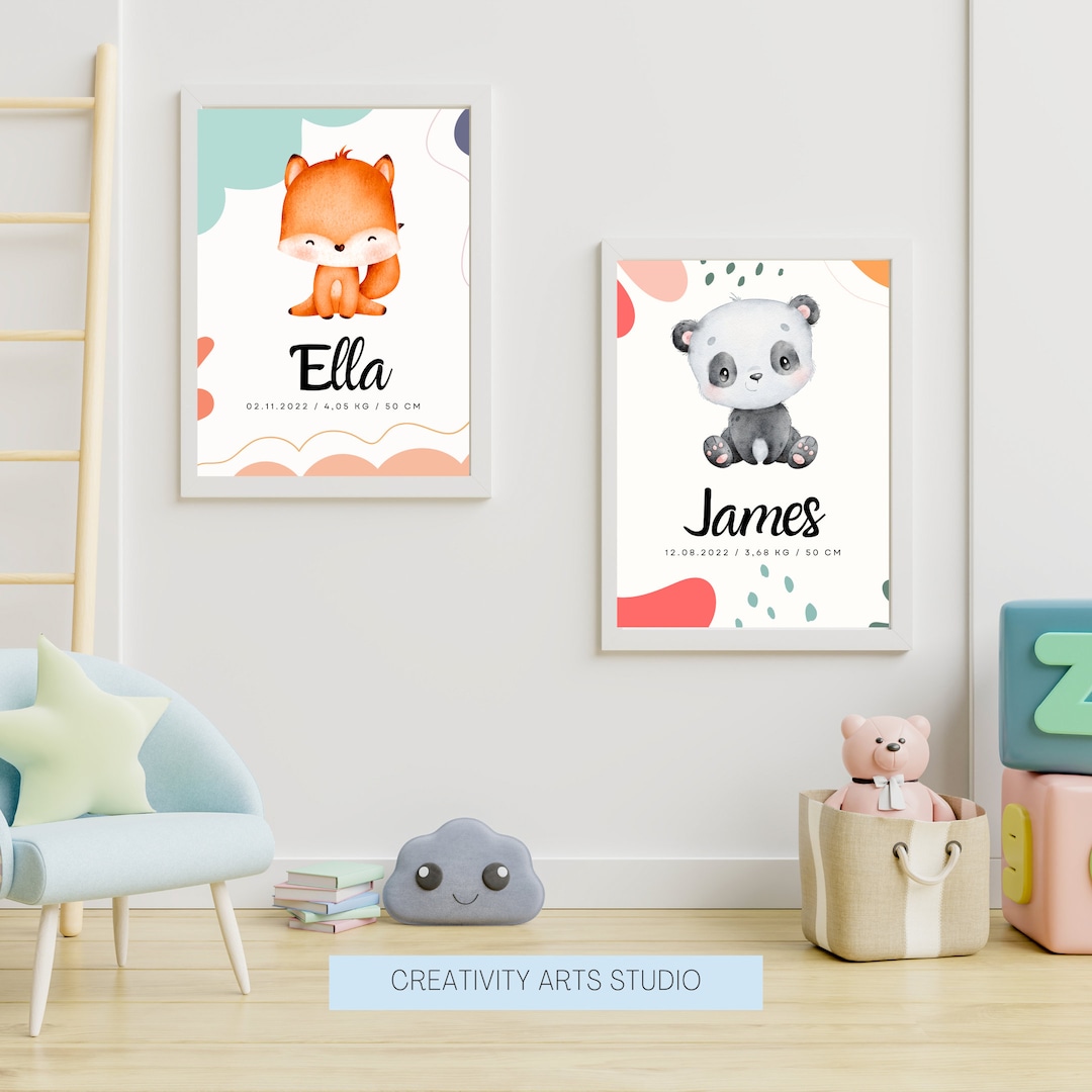 Digital Birthday Poster Custom Wall Art Printable - Etsy