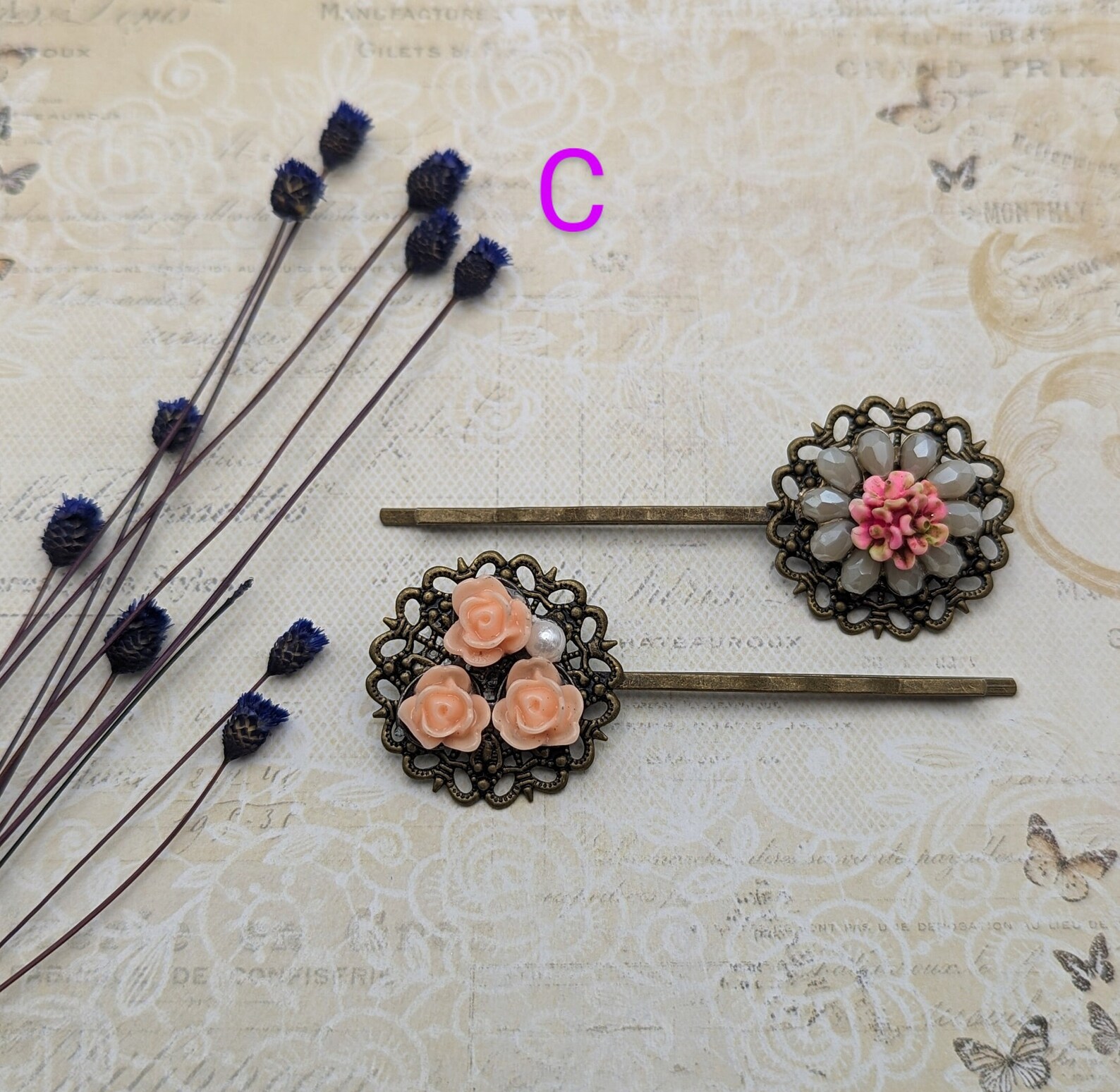 Antique Inspired Vintage Hair Pins Accessory for Women - Etsy