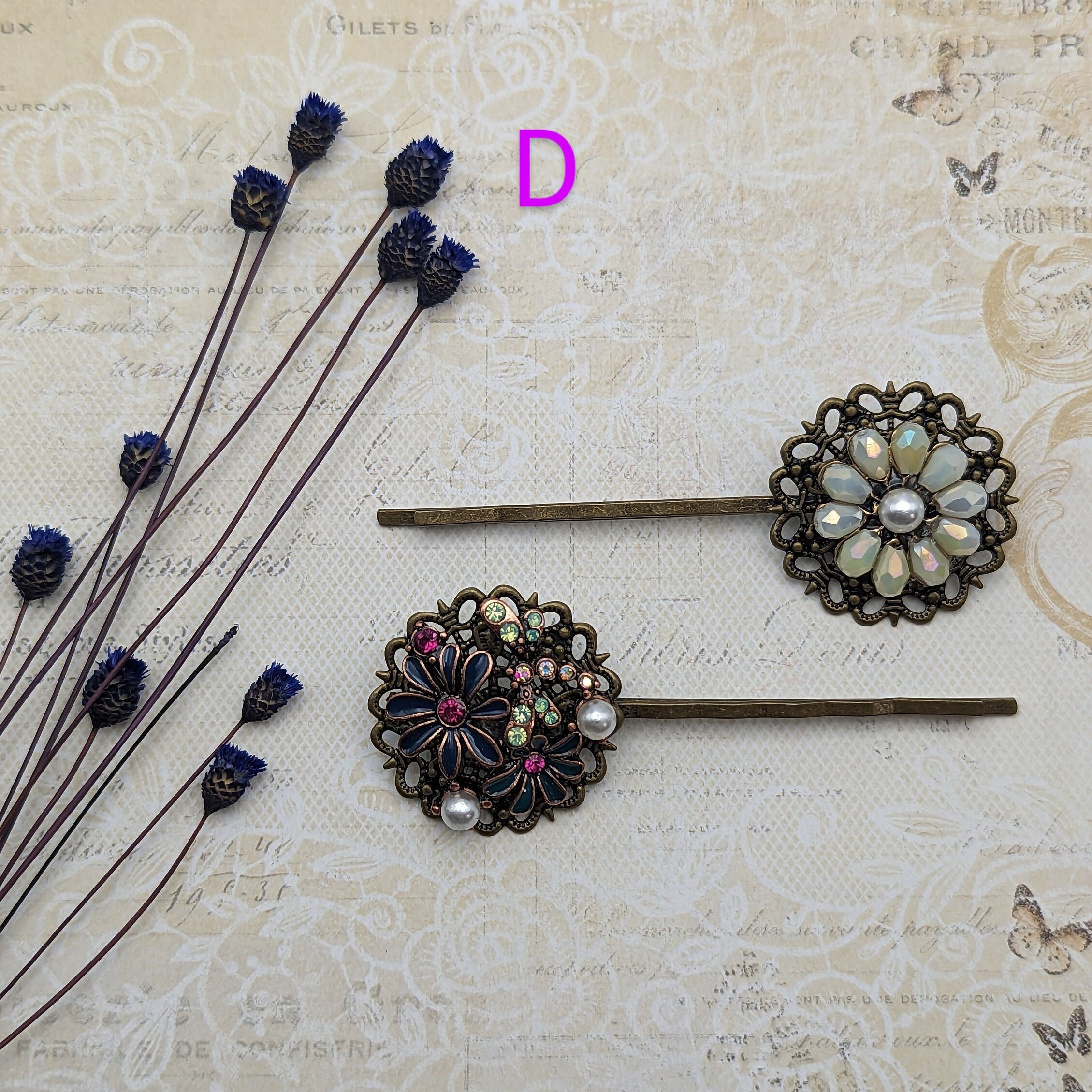 Antique Inspired Vintage Hair Pins Accessory for Women - Etsy