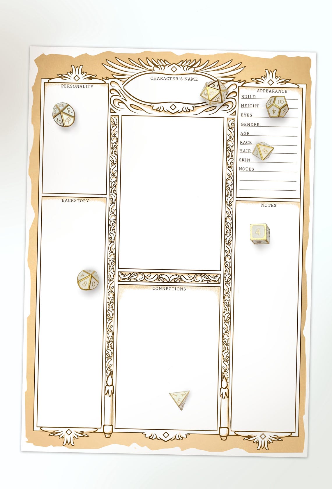 Crest of Light Character Sheet - Dnd 5e - Etsy