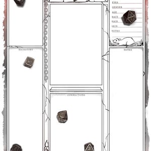 Dark Crest Character Sheet - Dnd 5e - Etsy