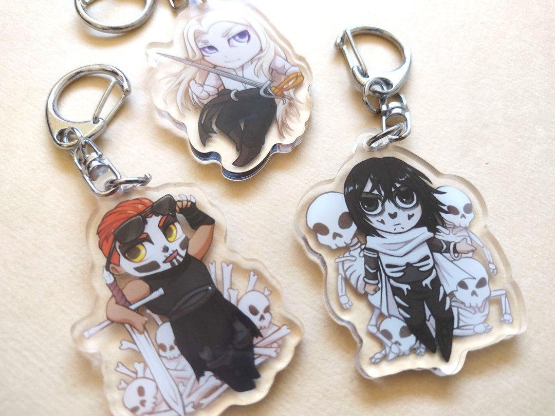 The Locked Tomb - Gideon, Harrowhark and Ianthe Keychains - Etsy