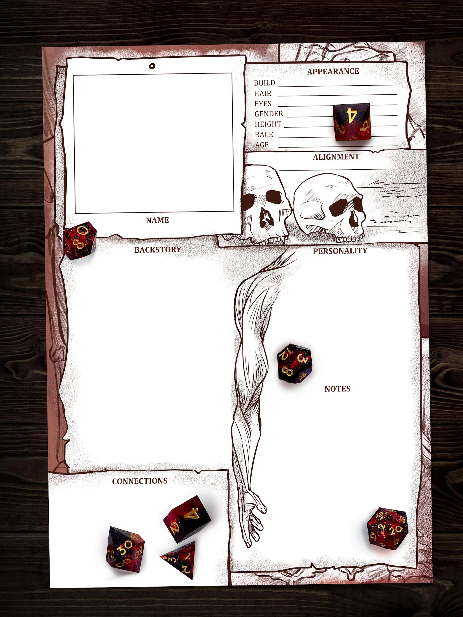 Gothic Monster Slayer Character Sheet - Dnd 5e - Etsy
