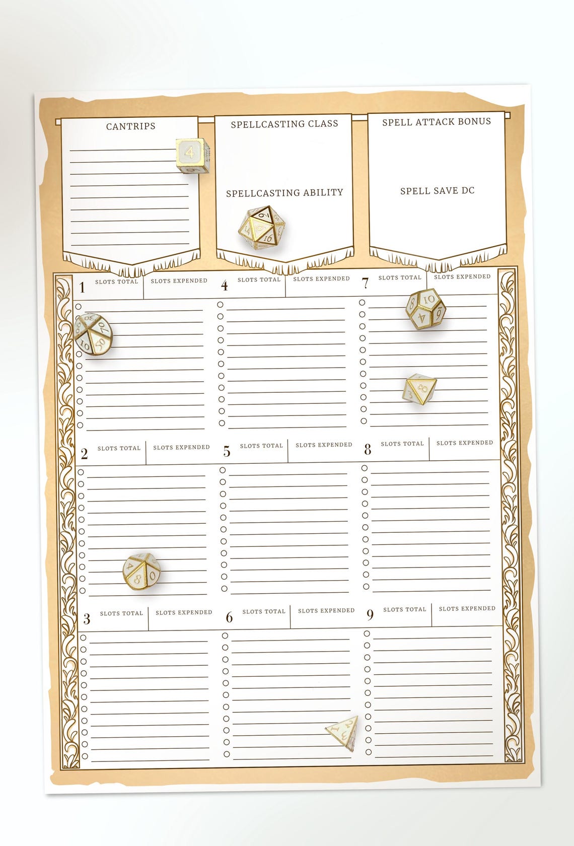 Crest of Light Character Sheet - Dnd 5e - Etsy