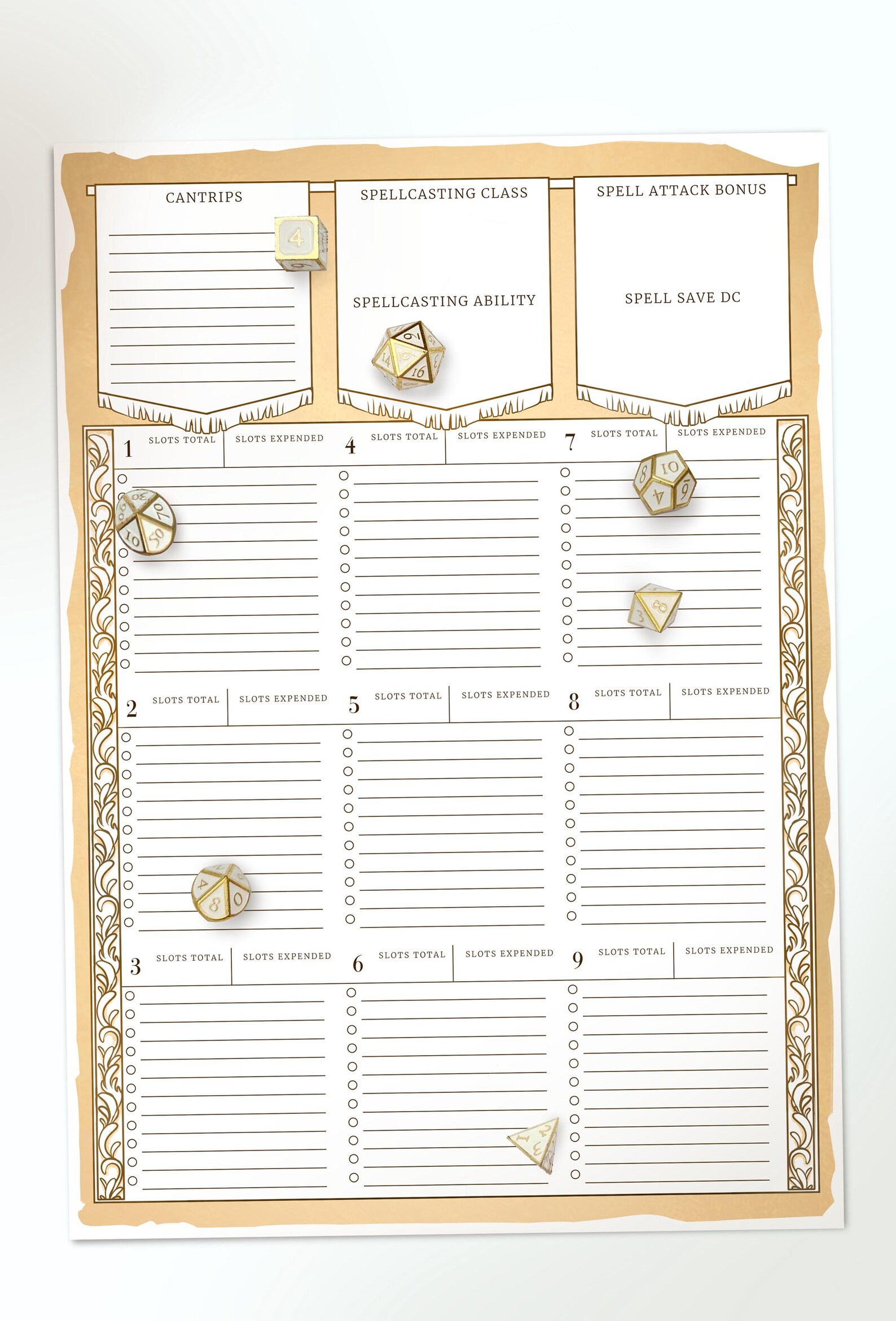 Crest of Light Character Sheet - Dnd 5e - Etsy