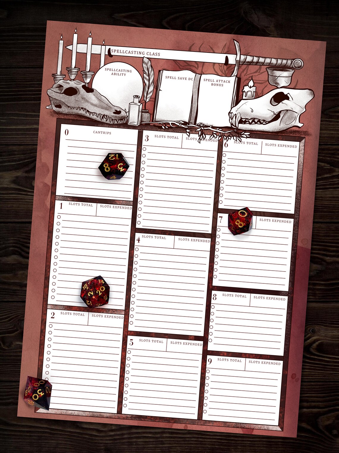Gothic Monster Slayer Character Sheet - Dnd 5e - Etsy