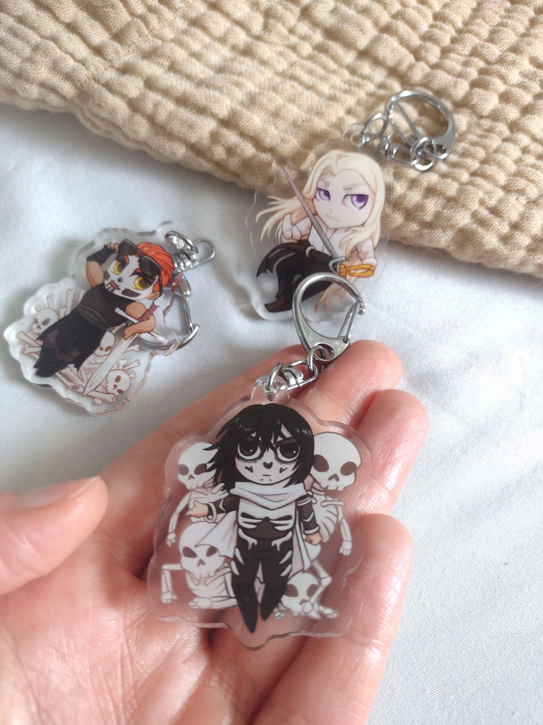 The Locked Tomb - Gideon, Harrowhark and Ianthe Keychains - Etsy