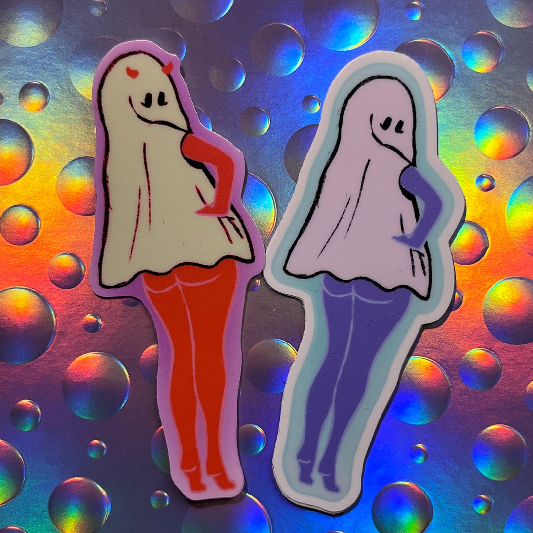 Ghost Booty Pin Up Sticker Car Decal Water Bottle Laptop Etsy