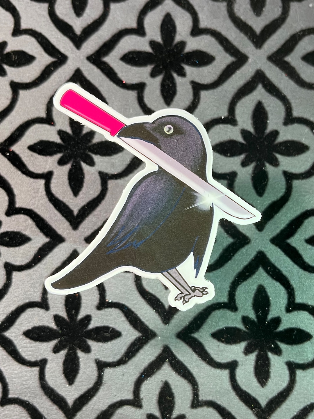 Murder Crow Vinyl Sticker Decal Great for Journals, Water Bottles and ...