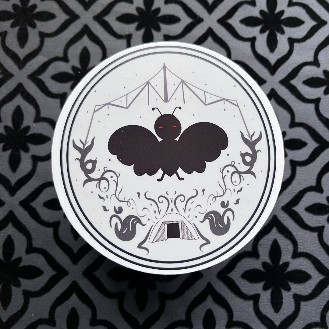 Mothman Cryptid Sticker / Car Decal / Water Bottle Sticker / Laptop ...