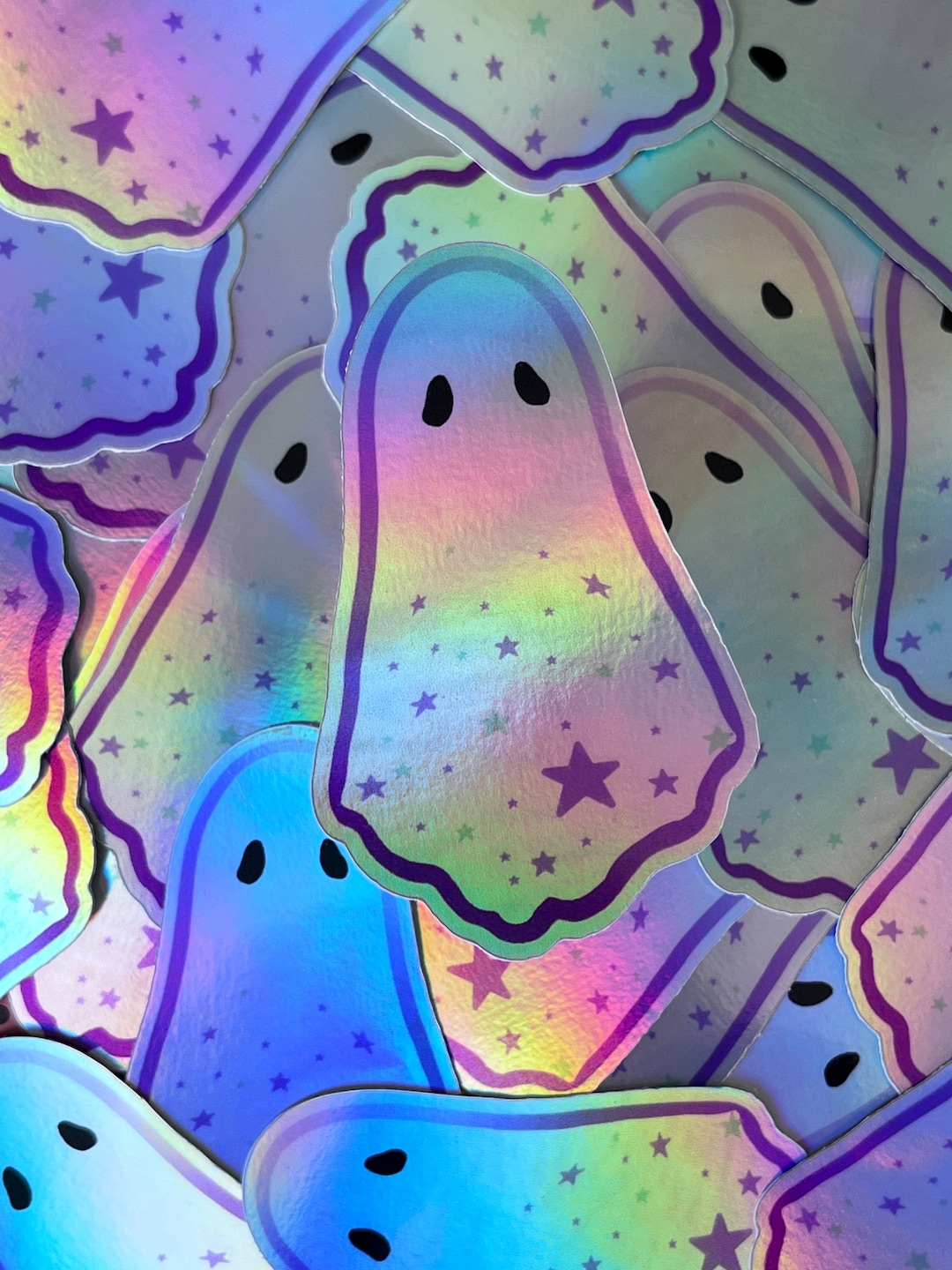 3" Holographic Ghost Sticker Car | Water Bottle Laptop Sticker ...