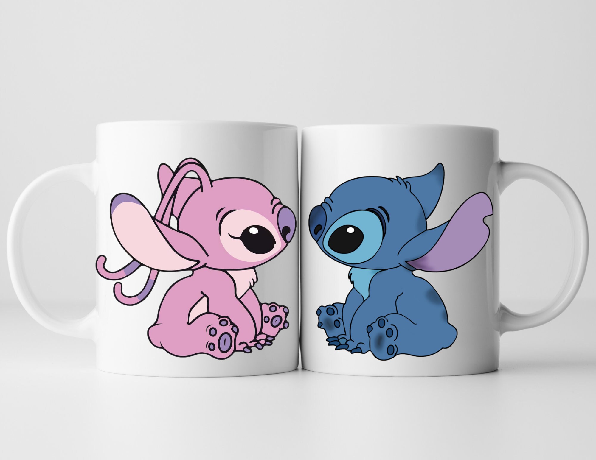 Stitch Angel Couples Mug His Hers His and Her Lily and Stitch ...
