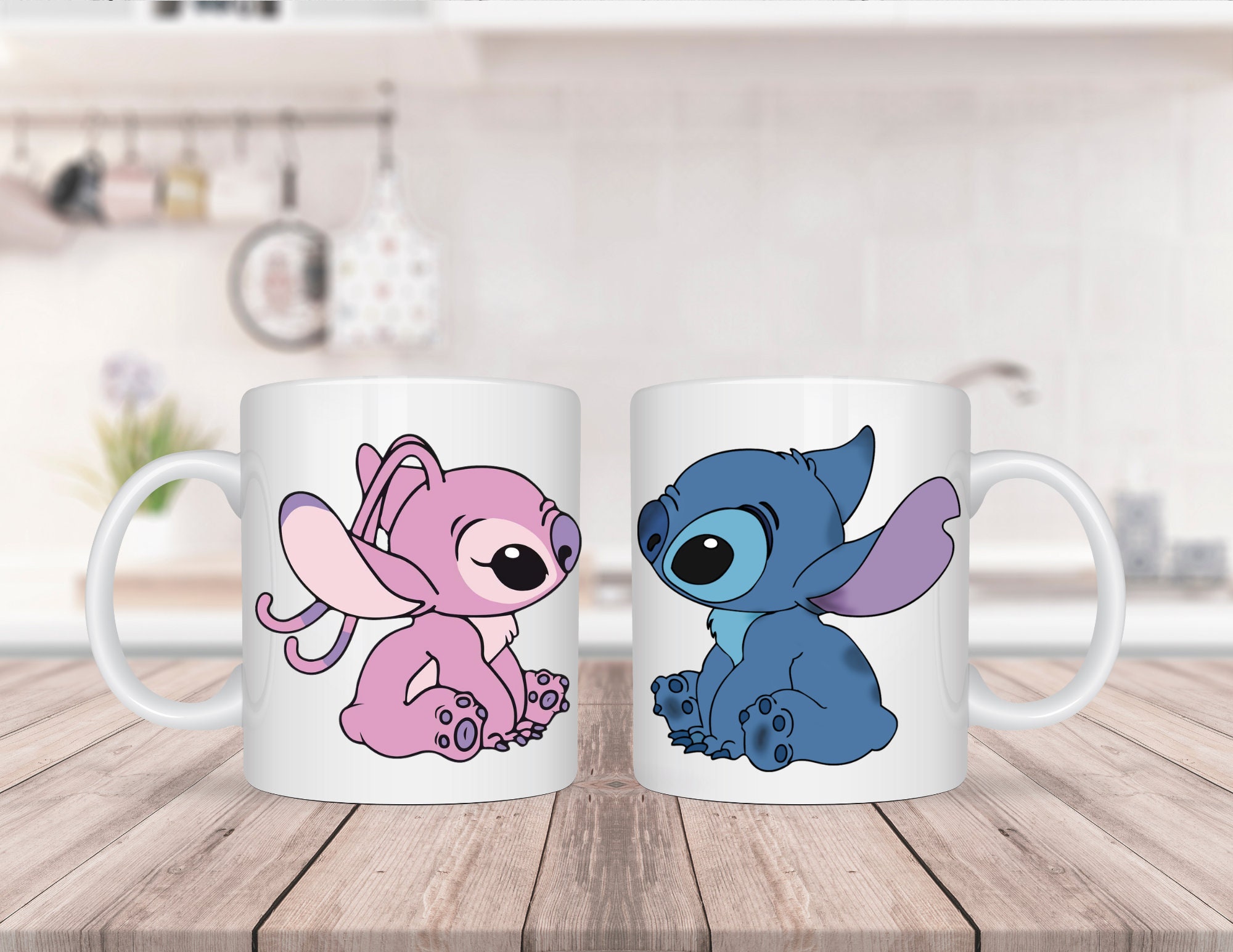 Stitch Angel Couples Mug His Hers His and Her Lily and Stitch ...