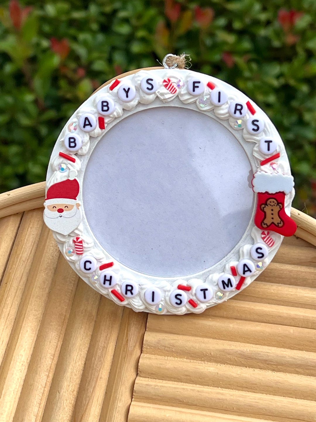 Baby's First Christmas Picture Frame Ornament: Custom Keepsake - Etsy