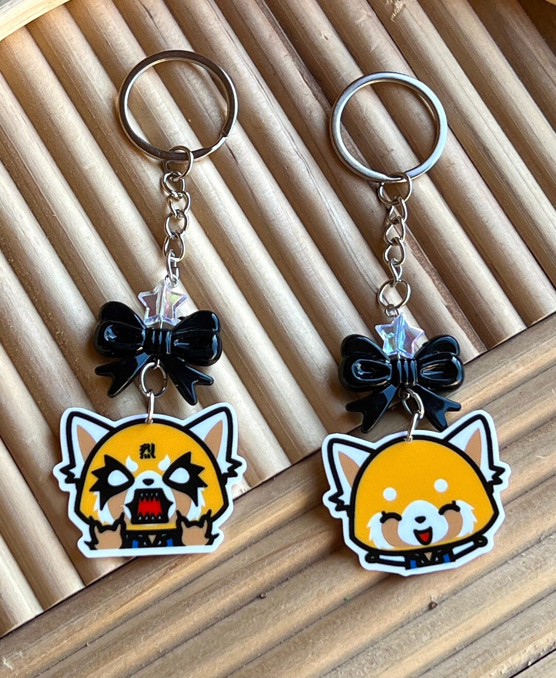 Kawaii Fox Aggre Keychains / Bag Charm / Kawaii Gift / Kawaii Keychains ...