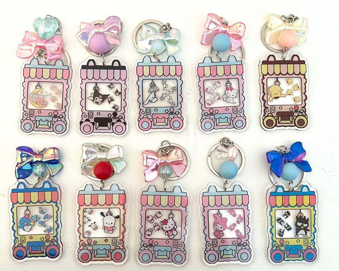 Kawaii Claw Game Machine Keychains / Kawaii Gifts / Kawaii Keychain - Etsy