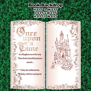 Fairytale Giant Book Once Upon a Time Backdrop Happily Ever After Theme ...