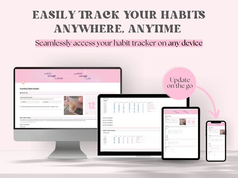 Notion Habit Tracker Template // Aesthetic Notion Productivity Tracker ... Notion Habit Tracker Template // Aesthetic Notion Productivity Tracker ...