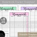 Printable Homework Tracker: Colorful Checklist Template (PDF Download ...