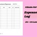 Editable Expense Log Printable, Fillable Expense Tracker, Spending ...
