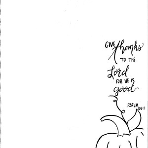 Psalm 106:1 Thanksgiving Bible Journaling Traceable - Etsy