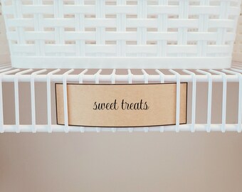 Printable Pantry Wire Shelf Labels Digital Download - Etsy