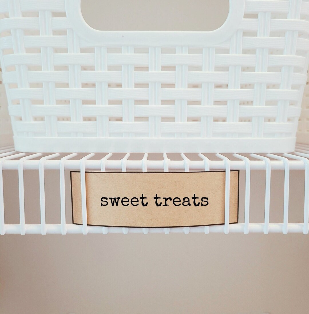 Printable Pantry Wire Shelf Labels | Digital Download - Etsy UK