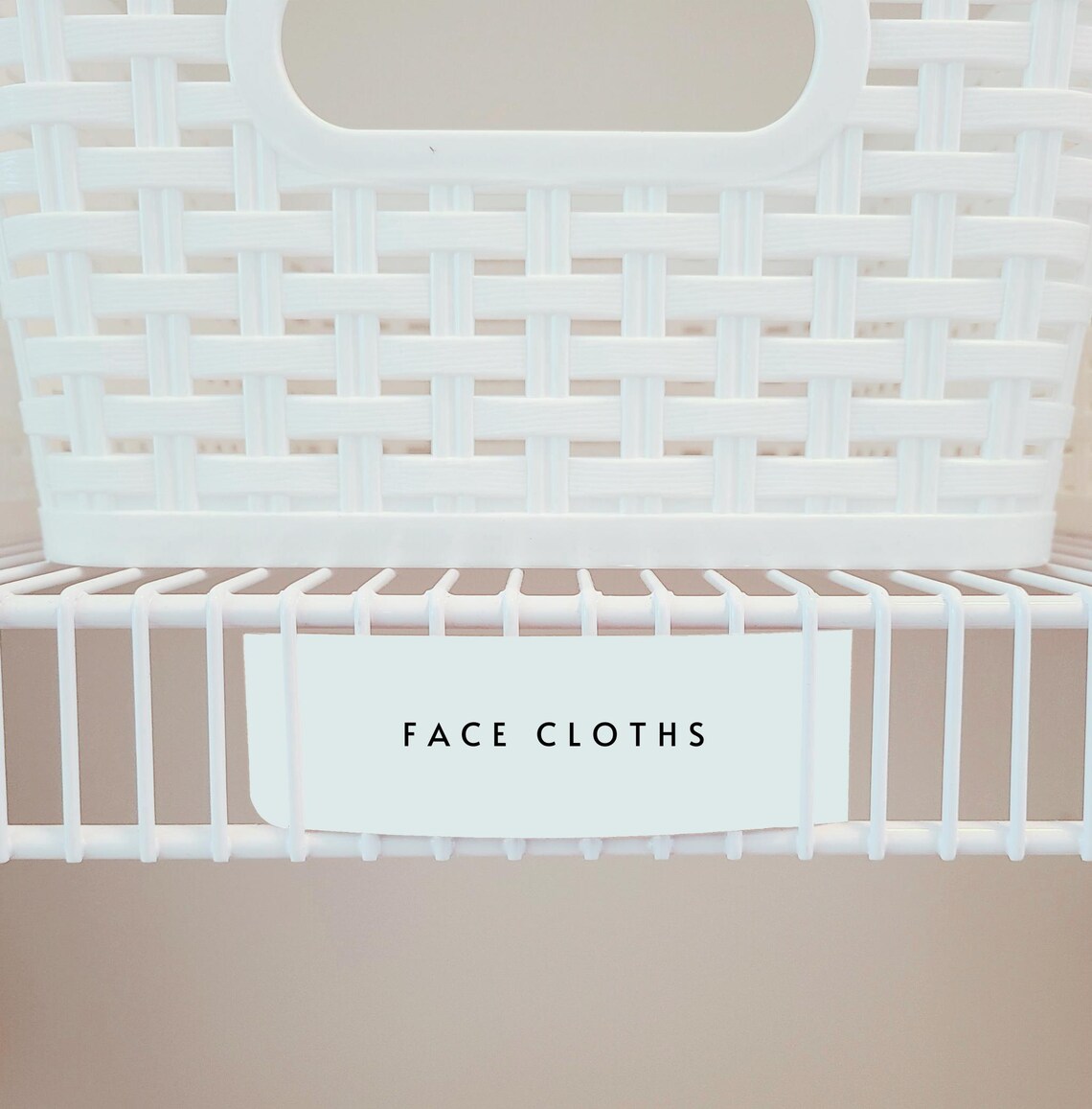 Printable Linen Wire Shelf Labels | Digital Download - Etsy