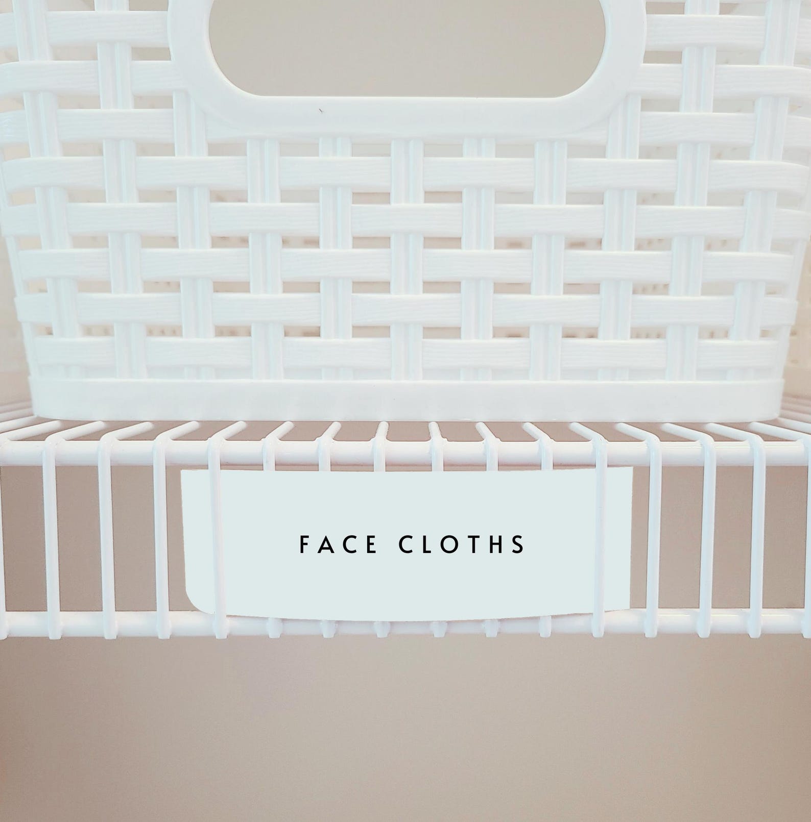 Printable Linen Wire Shelf Labels | Digital Download - Etsy