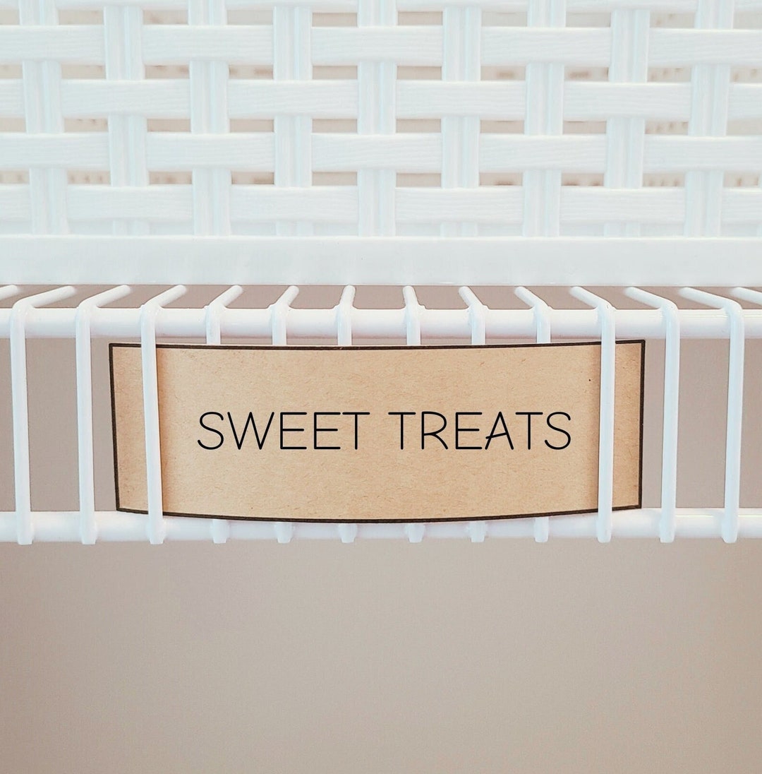 Printable Pantry Wire Shelf Labels | Digital Download - Etsy Canada