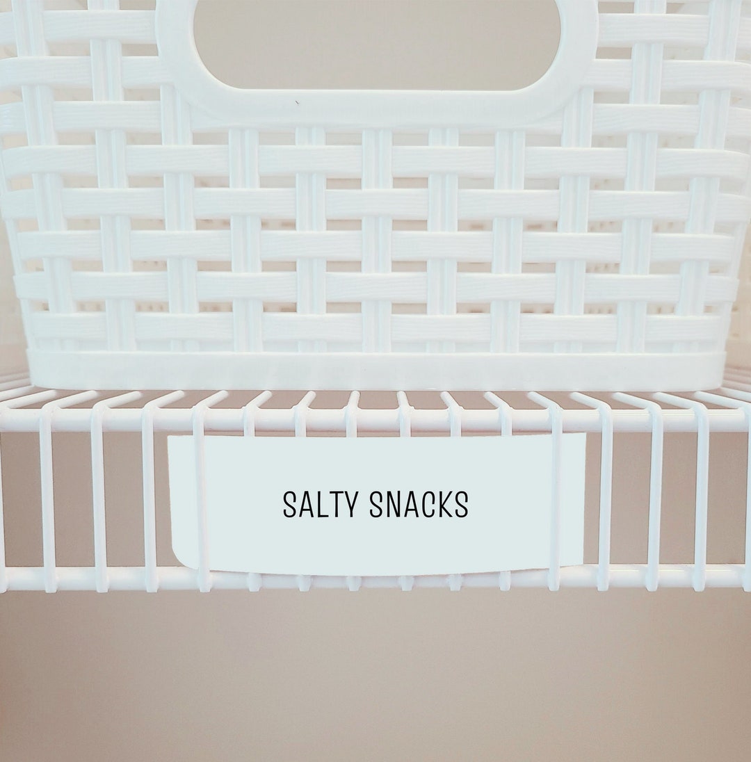 Printable Pantry Wire Shelf Labels Digital Download - Etsy