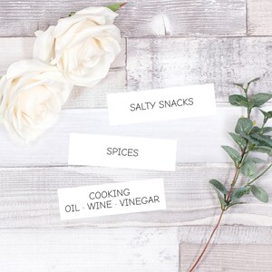 Printable Pantry Wire Shelf Labels | Digital Download - Etsy Canada