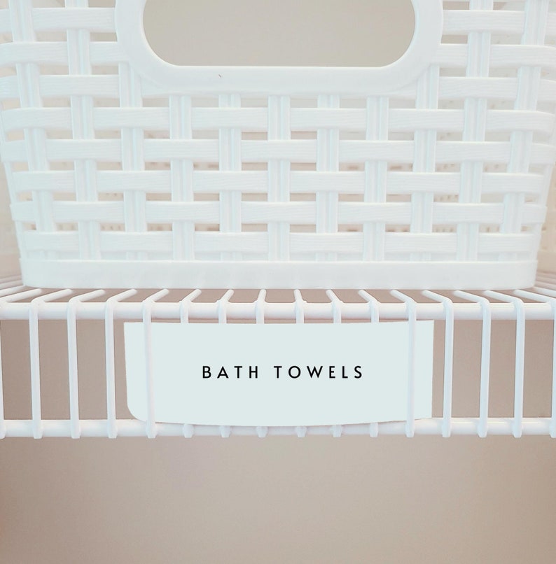 Printable Linen Wire Shelf Labels | Digital Download - Etsy