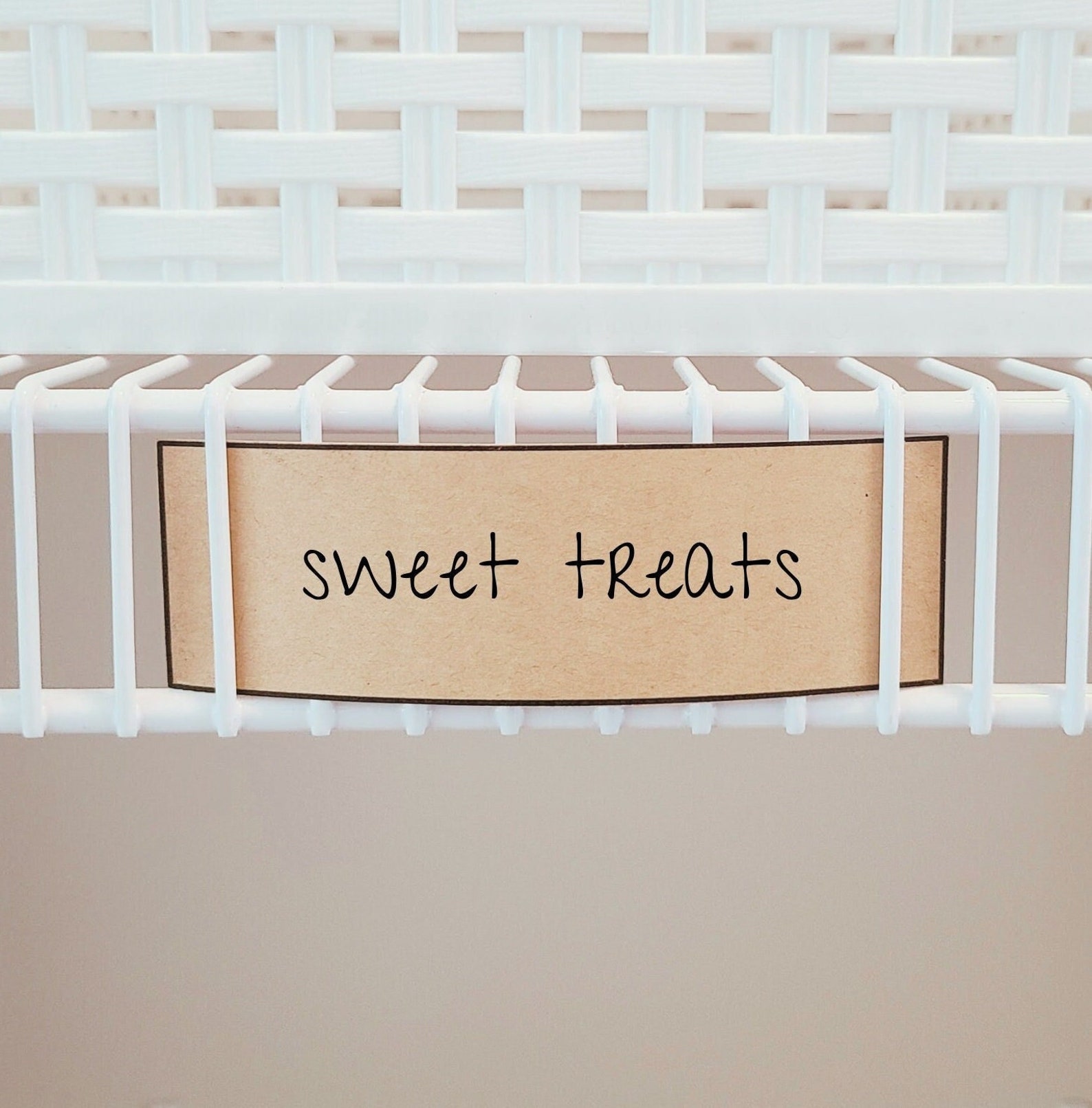 Printable Pantry Wire Shelf Labels | Digital Download - Etsy