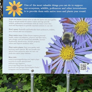 Pollinator Habitat Yard Sign - Etsy