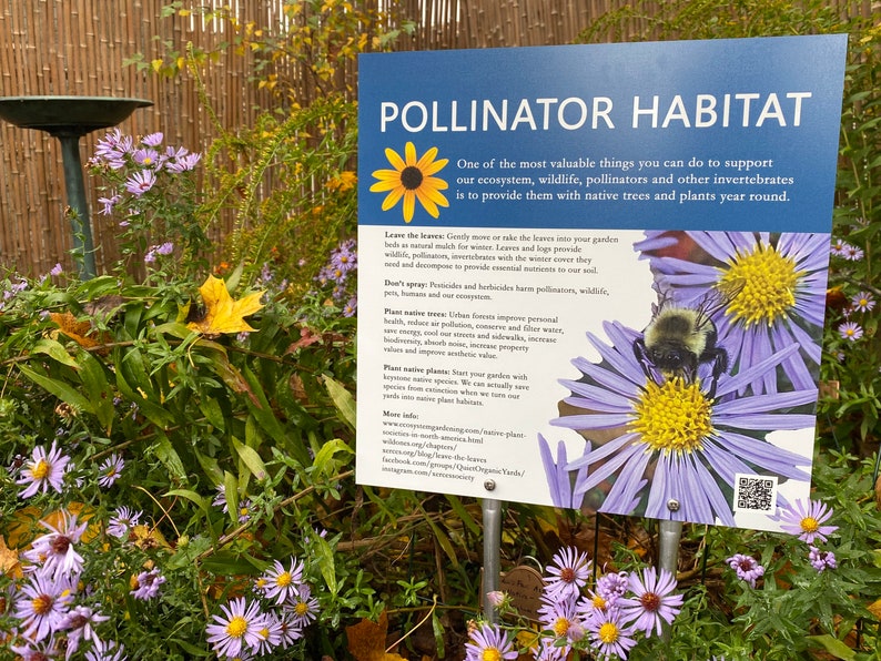 Pollinator Habitat Yard Sign - Etsy