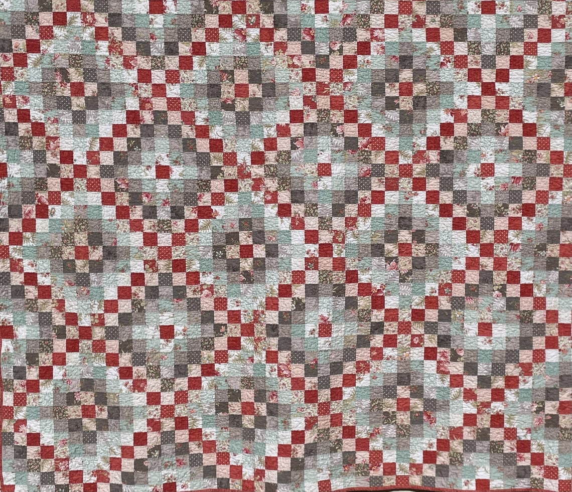 Many Trips Around the World Quilt Pattern - 6 Colors, Not Too Scrappy ...