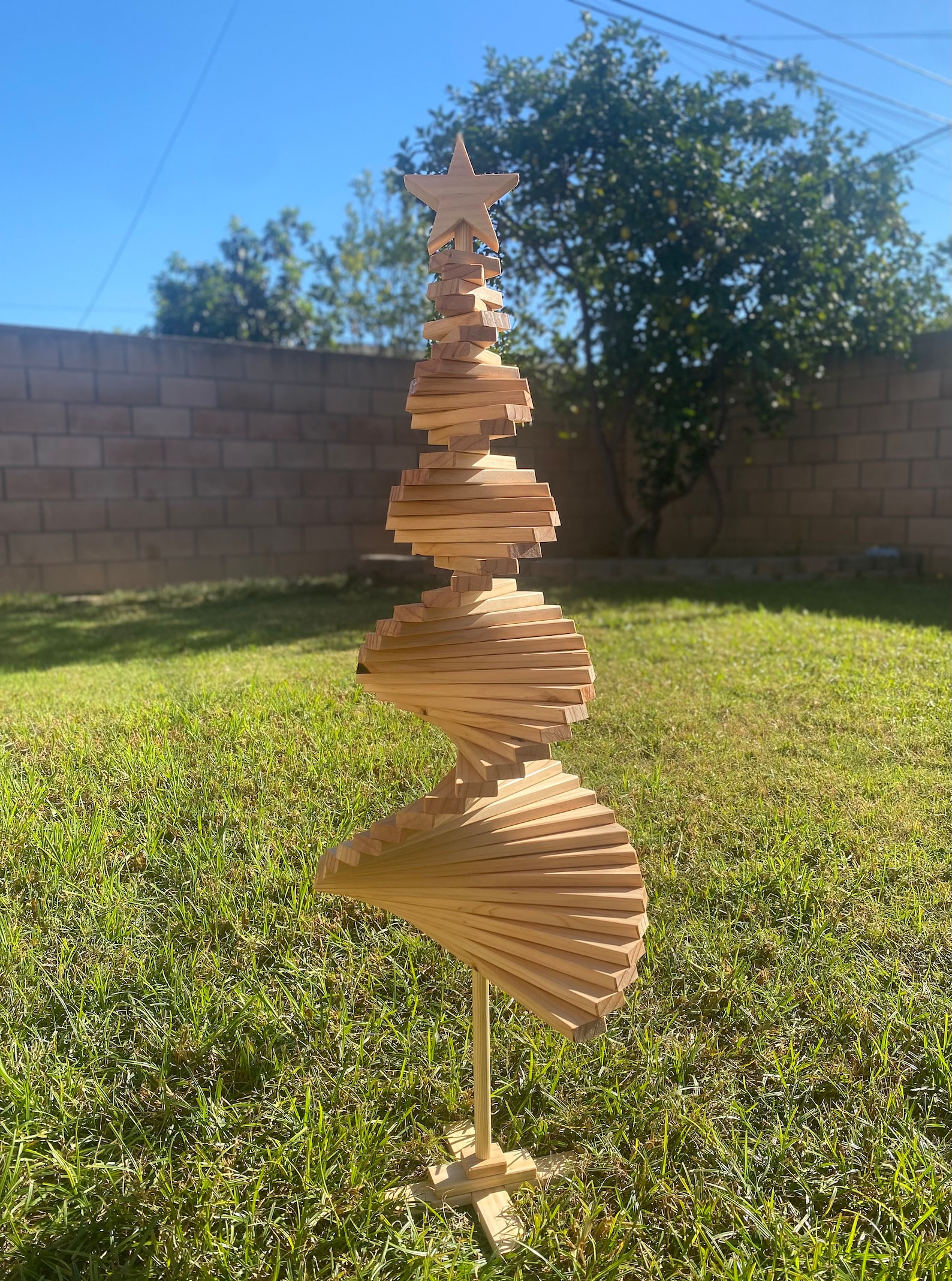 Spiral Wooden Christmas Tree - Etsy Spiral Wooden Christmas Tree - Etsy