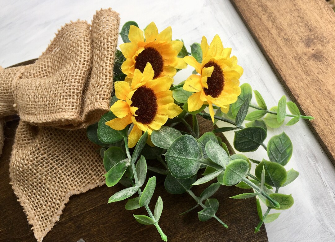 Door Hanger Flower Add-on: Sunflowers, Berries, Pinecones or Custom ...