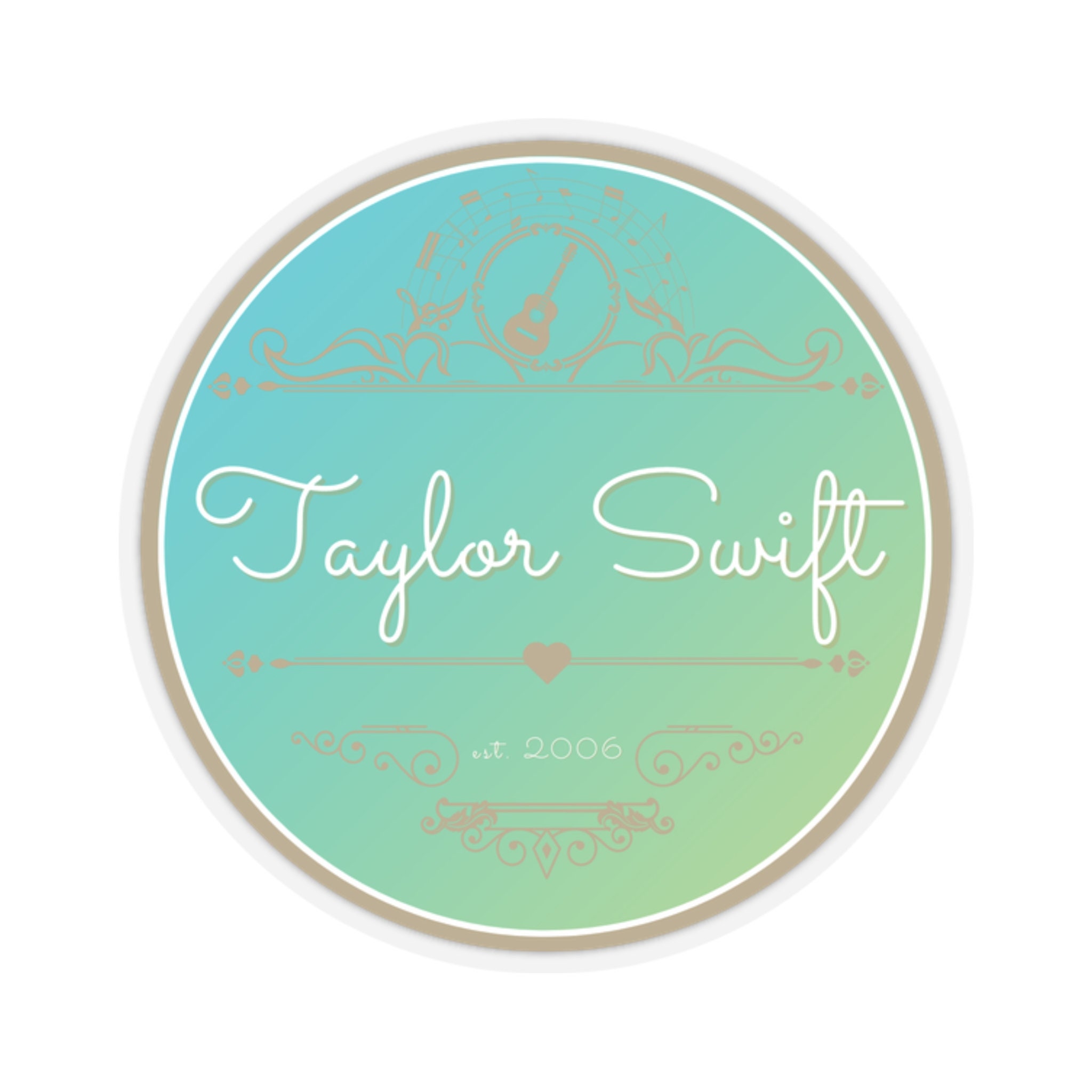 Taylor Swift Debut Album Crest Kiss-cut Stickers - Etsy