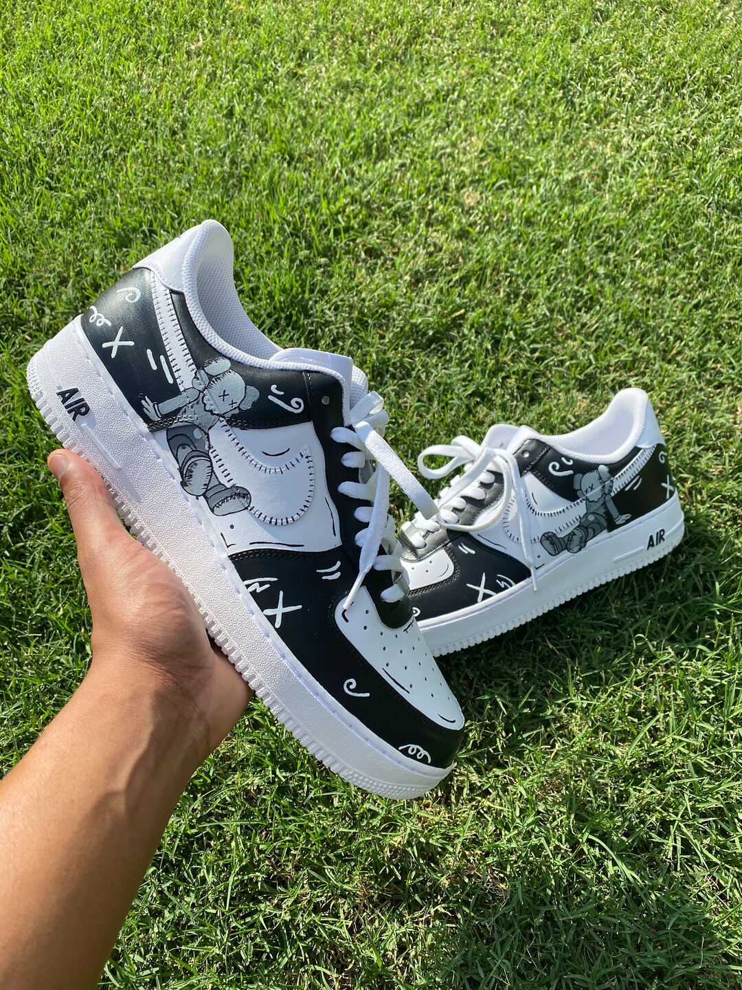 Custom Shoes Af1 Kaws - Etsy