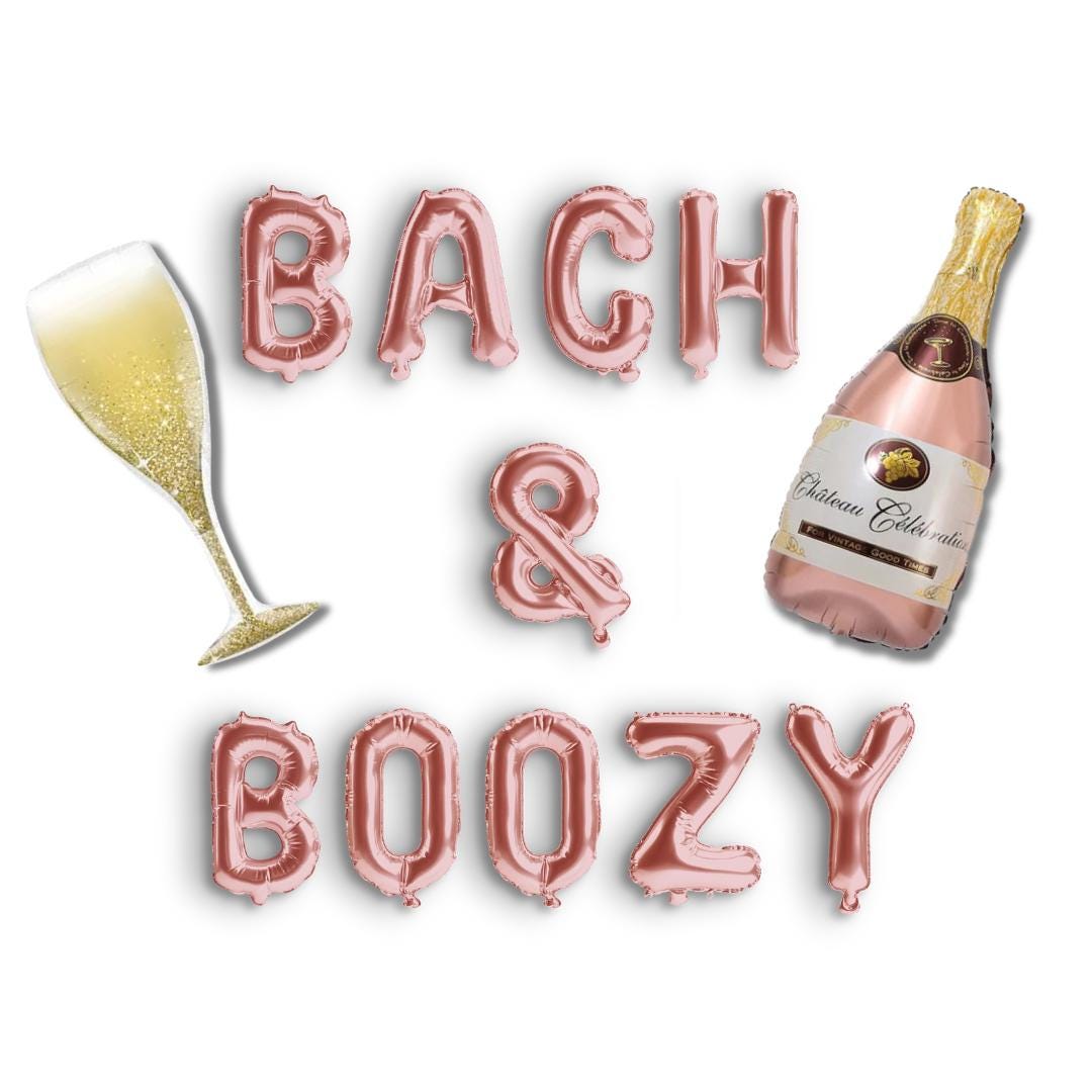 Bach and Boozy Bachelorette Balloon Banner Decoration Bride Balloon ...