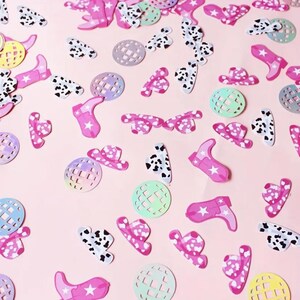 Cowgirl Theme Confetti Bachelorette Party Decoration Western Lets Go ...