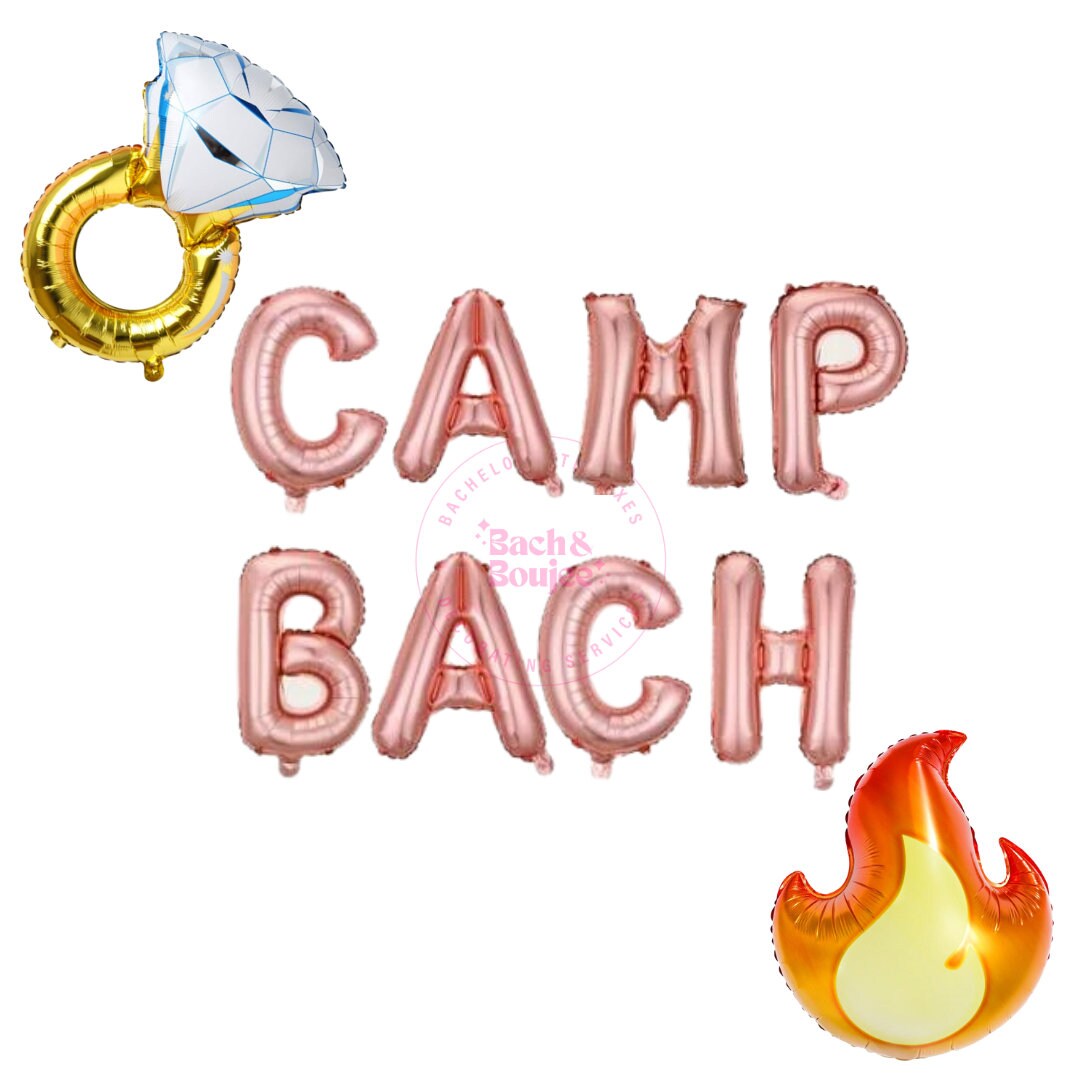 Camp Bachelorette Party Camp Balloons Camp Bach Accesories Bachelorette Decorations Camping ...