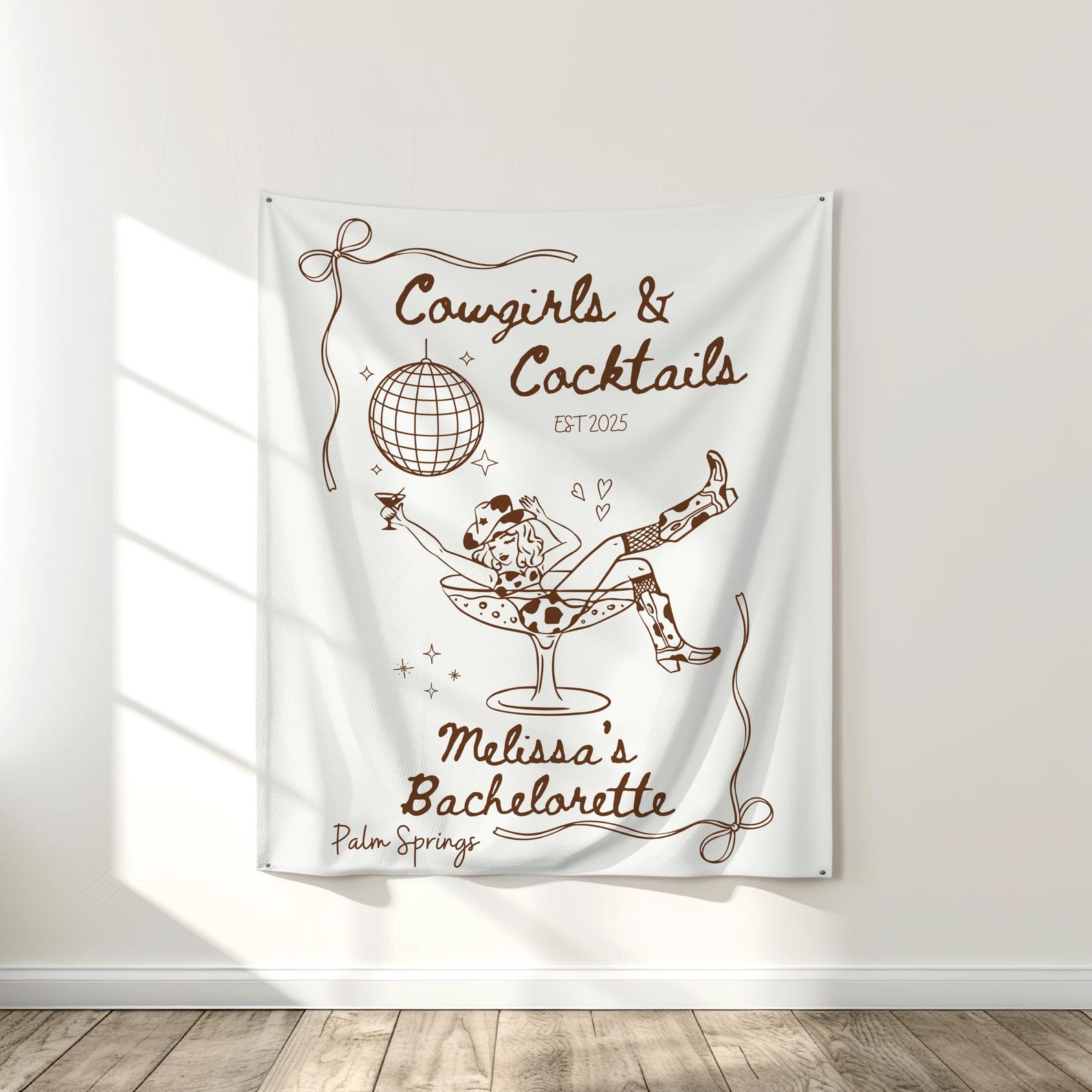 Last Rodeo Bachelorette Banner Boho Cowgirl Bachelorette Tapestry Sign ...