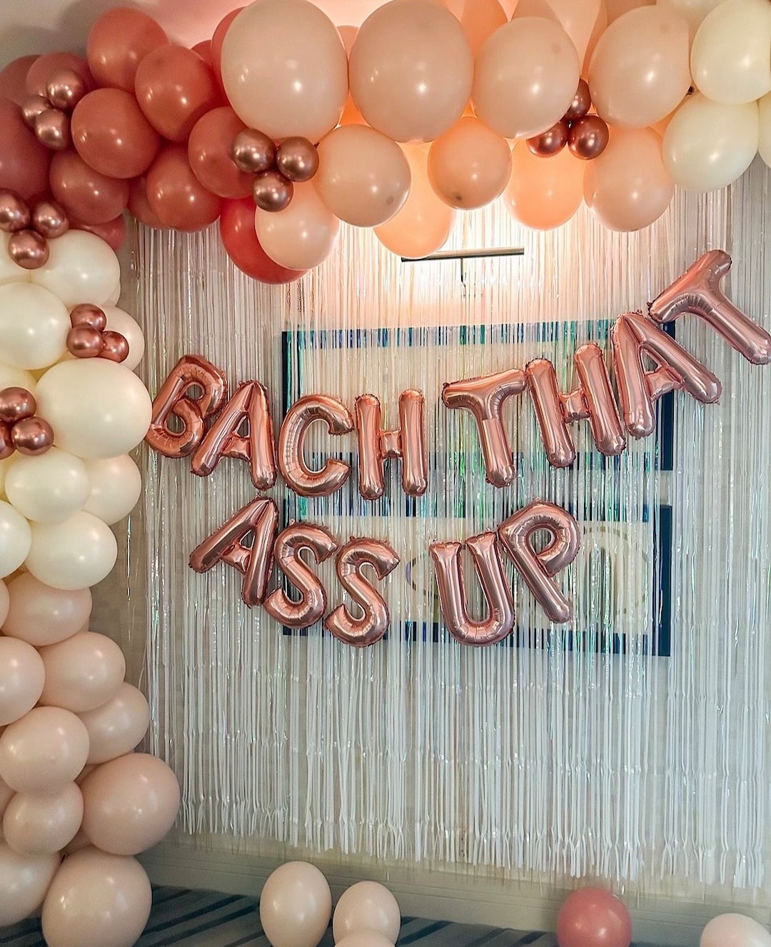 Bach That Ass up Bachelorette Party Decoration Gold Pink Silver Black ...
