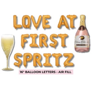 Love at First Spritz Balloon Banner Aperol Spritz Bachelorette ...