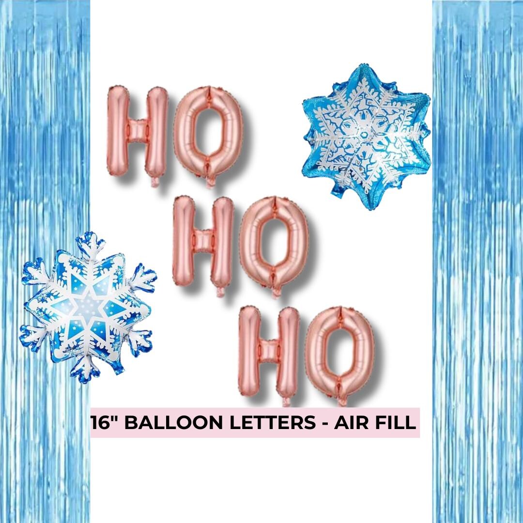 Ho Ho Ho Christmas Party Invitation Christmas Part Balloon Holiday ...