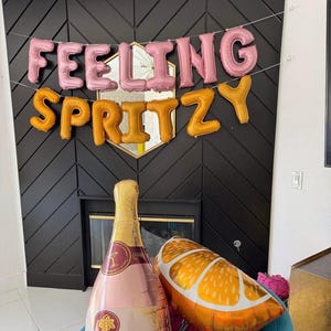Feeling Spritzy Balloon Banner: Tropical Italian Bachelorette 30th ...