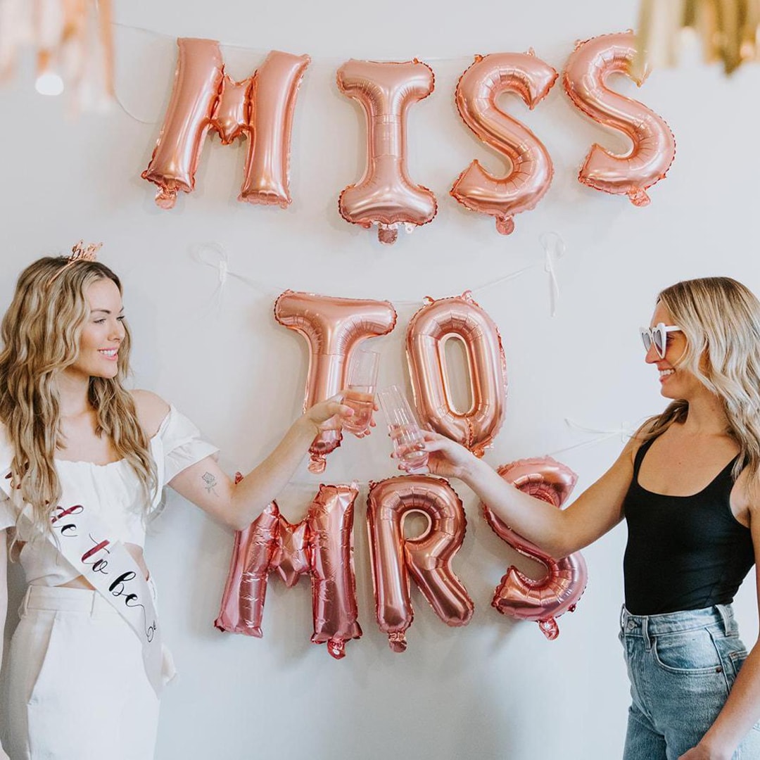 Miss to Mrs Hen Party Balloon Bachelorette Banner Balloon Future Mrs ...